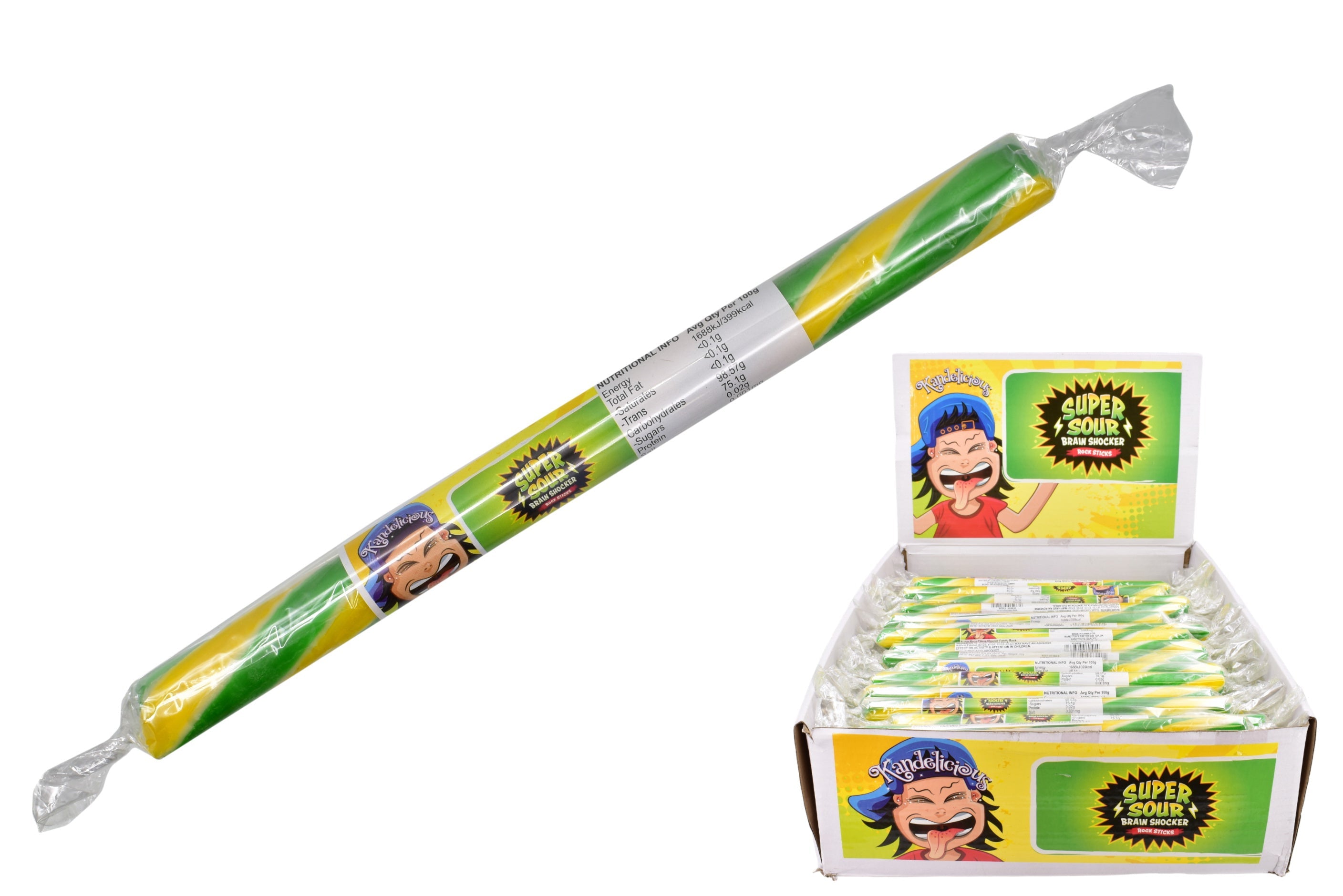 Super Sour Brain Shocker - Flavoured Rock Stick – Snaps